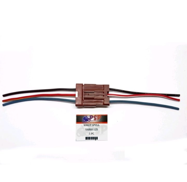 SOKET SPULL VARIO 125 KE ECU / KIPROK CDI SOCKET SAMBUNGAN KABEL 3 PIN ...