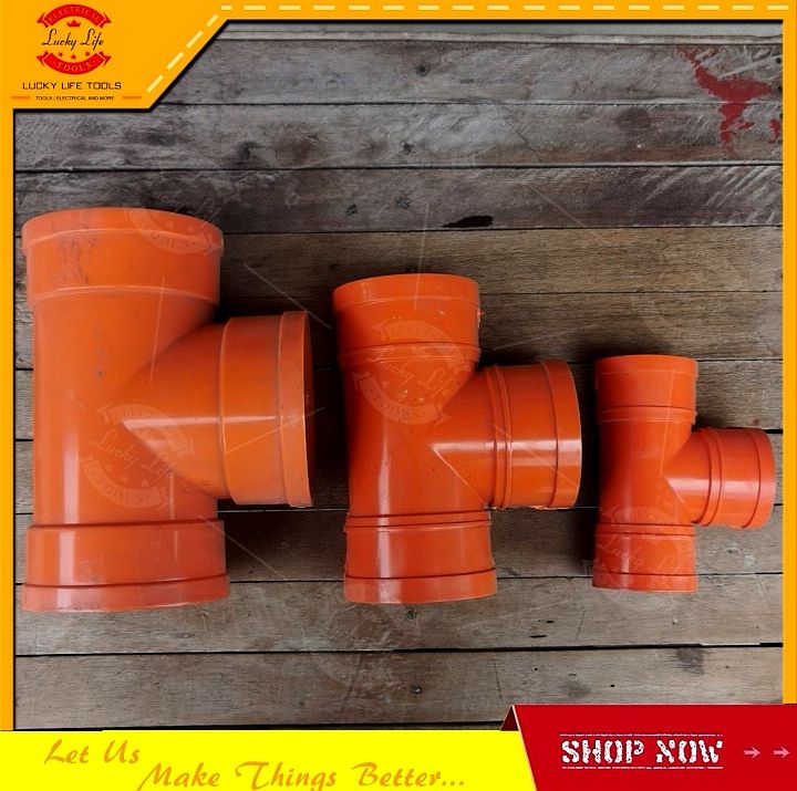 Pvc orange ordinary pipe fittings Tee 2" 3" 4" | Lazada PH
