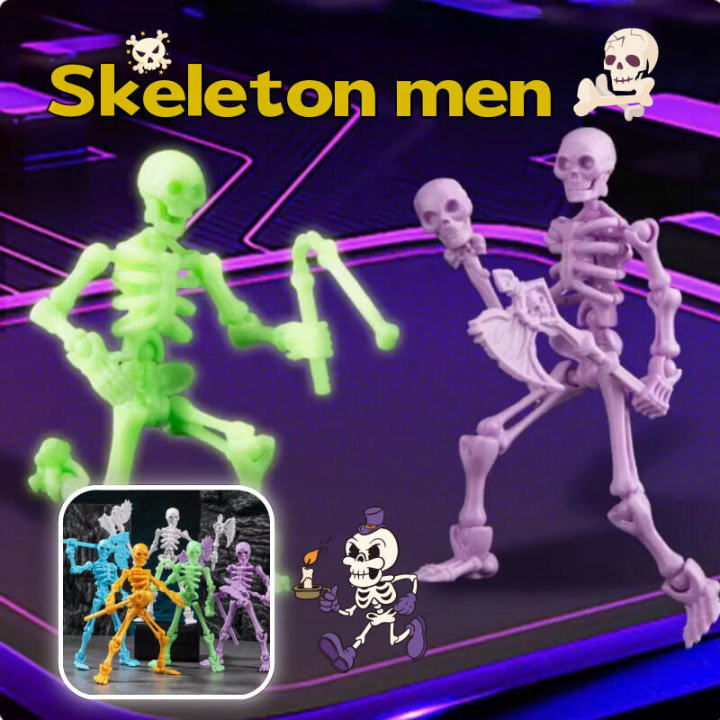 3D Printed Lucky 13 Action Figure Joint Man Dummy 13 Poseable Skeleton ...