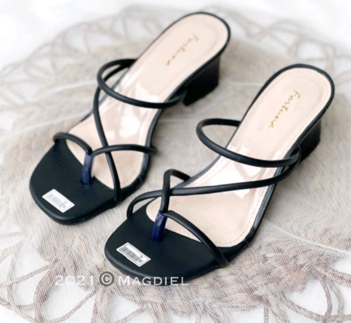 sandal high heels model silang terbaru 2022 / sendal wanita silang ...