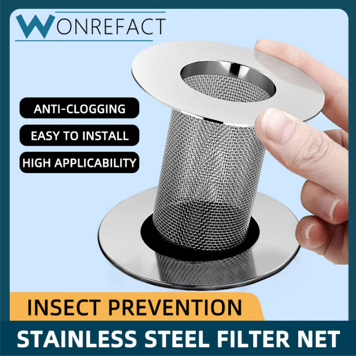 Stainless steel Floor Drain Core Bathroom Sink Mesh Basket Drain Filter ...