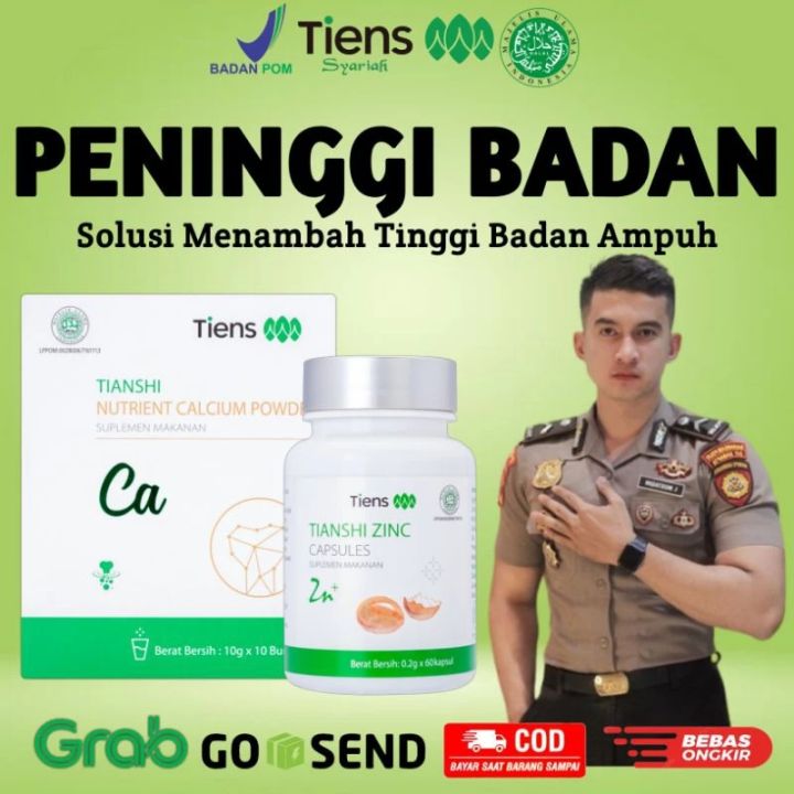 Original Peninggi Badan Tiens Kalsium + Zinc - Super Grow Up Susu ...