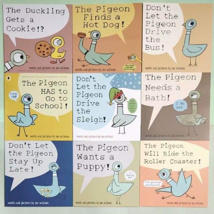 [Newest Version]The Pigeon 9 books set by Mo Willems,English book for ...