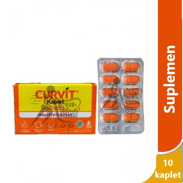 Curvit Tablet /10 tablet - suplemen dan vitamin penambah nafsu makan ...