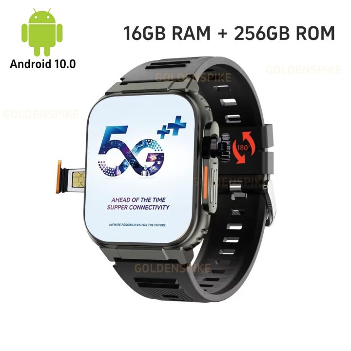 Microwear S10 Ultra Smartwatch 4G SIM Card Android 2.2'' 448*528 Amoled ...