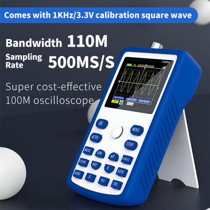 【Ready Stock】Handheld Mini Portable Digital Oscilloscope 110M Bandwidth ...