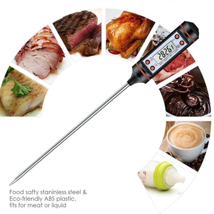 Food Baking Digital Kitchen Thermometer Electronic Probe Type Liquid ...
