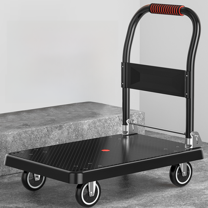 Portable Shopping Cart Small Hand-Pulled Cargo Silent Hand-Push Cart ...