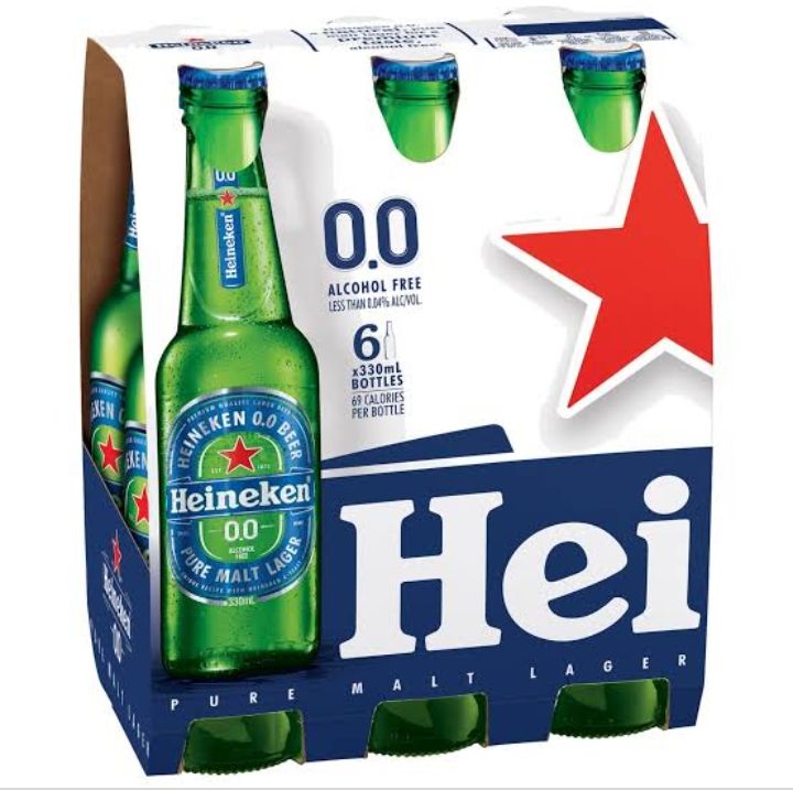 Heineken 0.0 Non-Alcoholic Beer, 6 Pack, 330ML Bottles | Lazada PH
