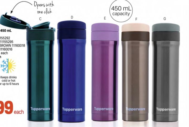 Tupperware Easy Open Thermal Flask | Lazada PH