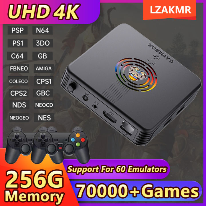Lzakmr กล่องเกมสำหรับใช้ในบ้าน X9 256G 70000 + รองรับ60ตัวเลียนแบบ4K HD ...