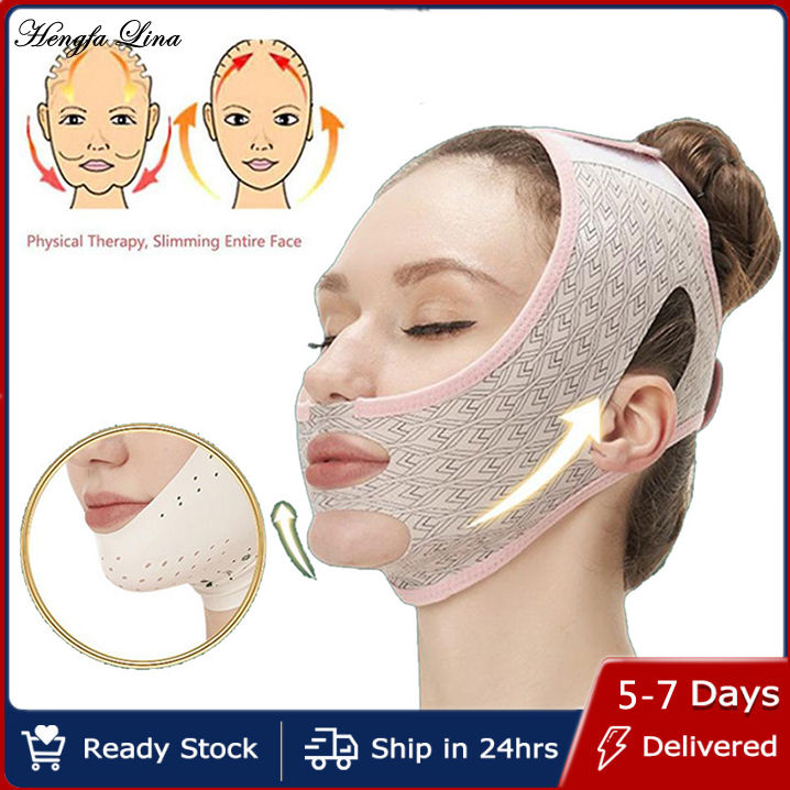 Hengfa Lina 1pc Face Slimming Bandage V-Line Cheek Chin Neck Shaper ...