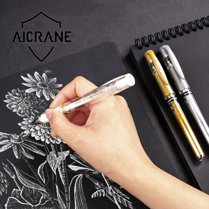 AICRANE Highlight Pen Gold/silver/white Neutral Painting Signature Pen ...