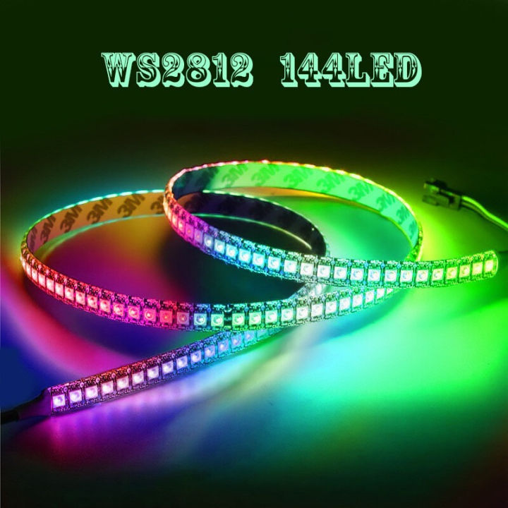 5V WS2812B Smart Pixels LED Strip 144 LEDs/M WS2812 IC 1metre 5050 RGB ...