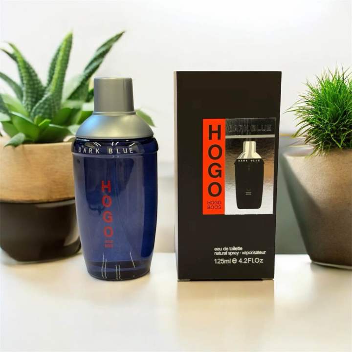 PERFECT PERFUME FOR MEN HOGO BOOS Dark Blue - 125ml Long Lasting Citrus ...
