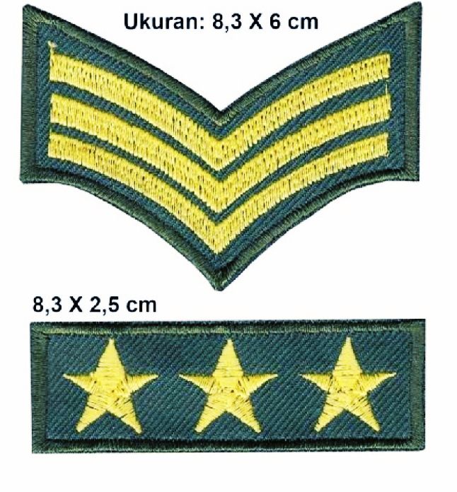 Logo patch pangkat terbaru / logo pangkat / bagus dan rapi | Lazada ...