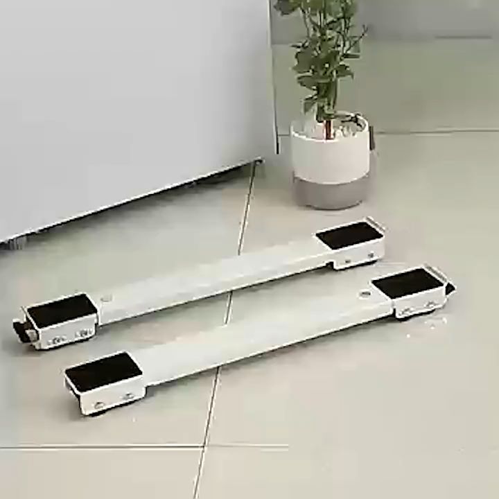 2PCS Set Refrigerator Washing Machine Base Stand Adjustable Mobile Base ...