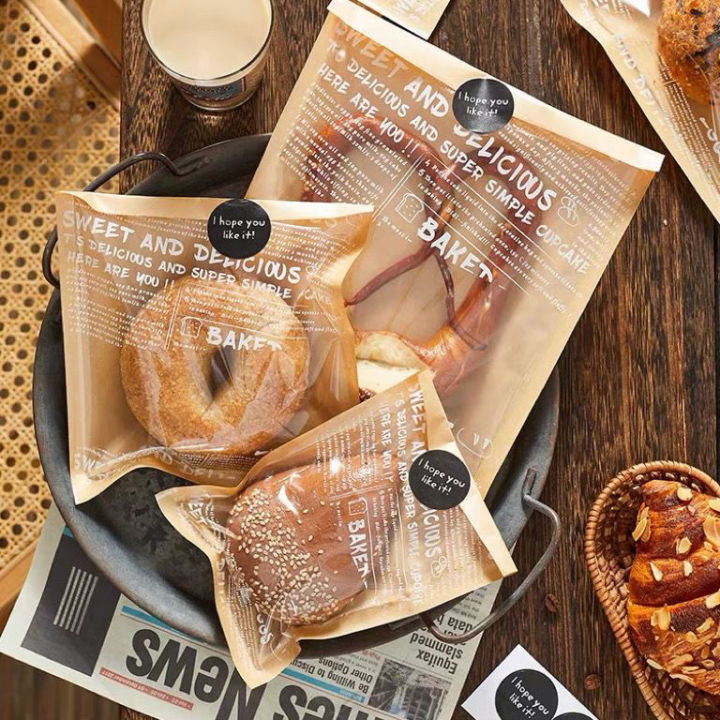 Breakfast Baguette Bread Packaging Bag Transparent Toast Sliced ...