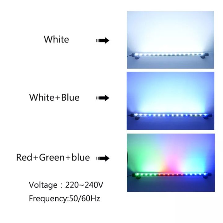 Lampu LED Aquarium Aquascape Akuarium Tahan Air 2 Baris Celup T4 ...