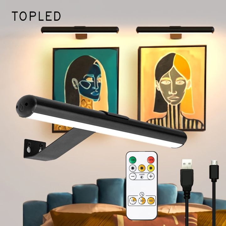 Painting Picture Light Portrait With Remote Living Room Wireless Wall ...