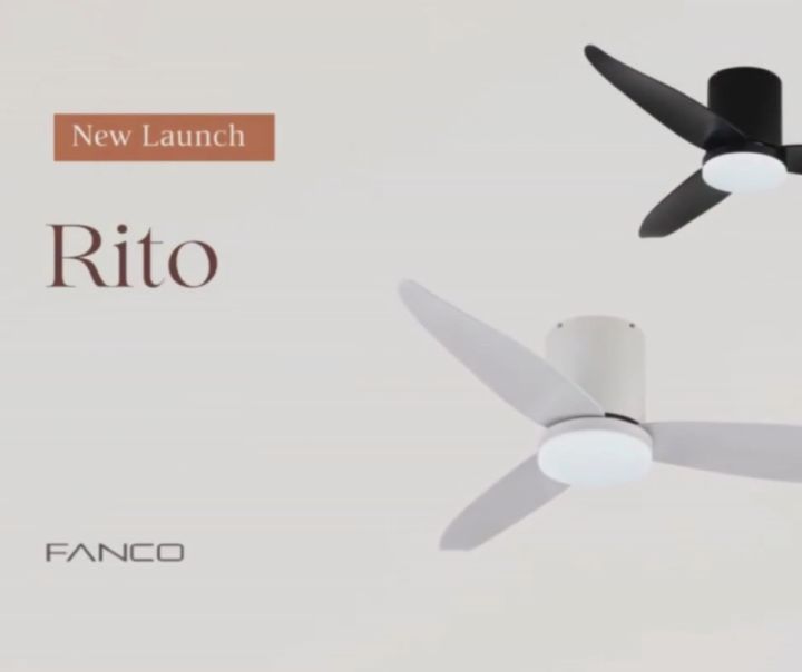 FANCO RITO-3 46-Inch | 52-Inch SMART DC Motor Ceiling Fan with 24W ...