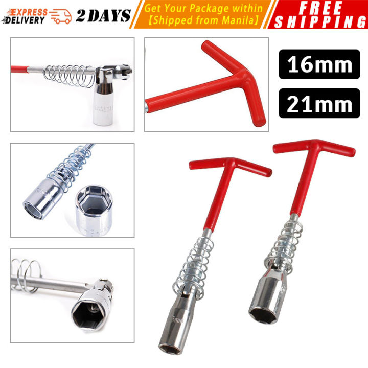 【16mm/21mm】Universal 16mm 21mm Spark Plug Removal Tool Wrench 360 ...