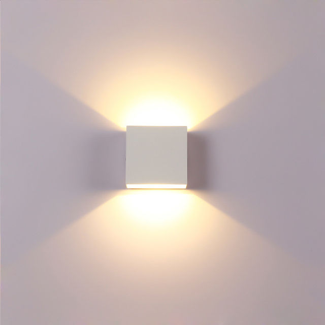 Modern Wall Sconces 6W Hardwired, LED Wall light Up Down Wall Mount ...