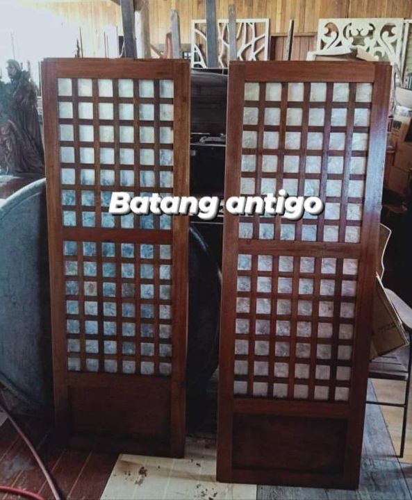 capiz window 2x4 old wood | Lazada PH