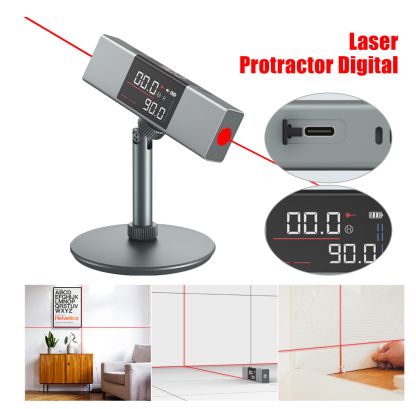 Laser Protractor Digital Inclinometer Angle Measure Tools Single/Dual ...