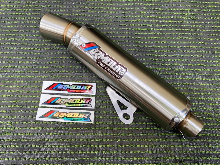 Knalpot samlong silencer only polos original armour pro exhaust ...