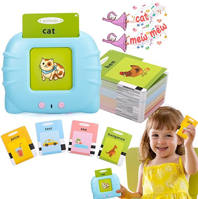 448 Words Flash Cards Reader Educational Early Learning Machine for ...