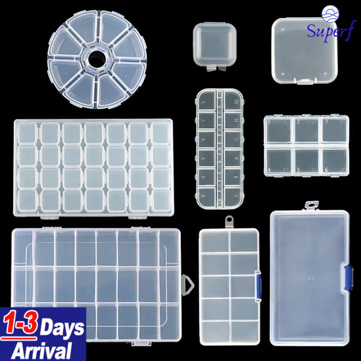 【From Manila】Multisize Plastic Adjustable Jewelry Storage Clear Box ...