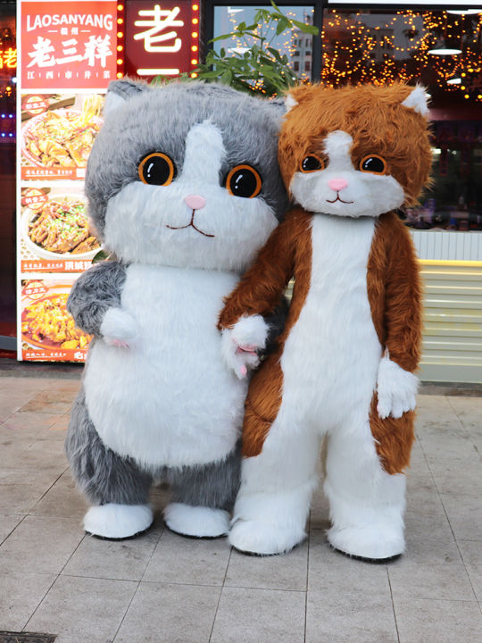 Inflatable Cartoon Panda Bear Costume Fursuit Funny Full Set ...