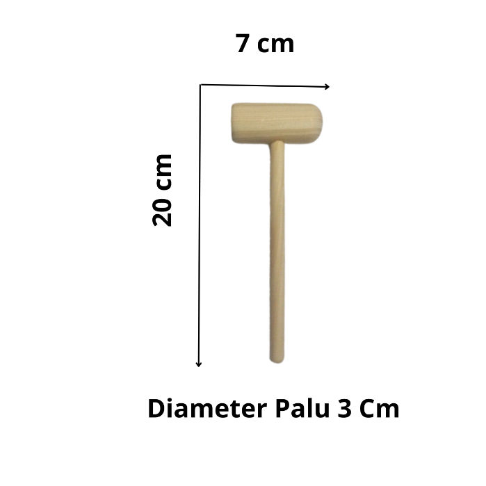 palu kayu ecoprint 2 permukaan cembung dan datar | Lazada Indonesia