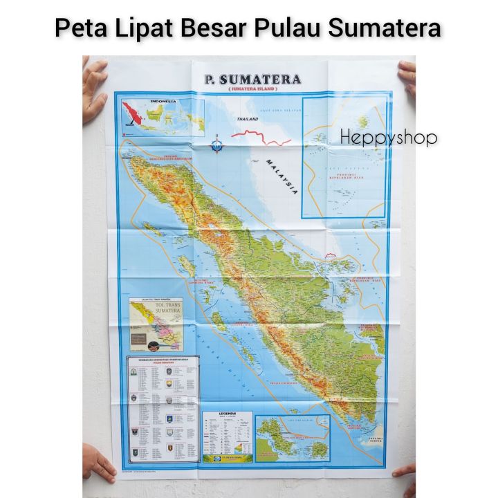 Peta Lipat Besar Pulau Sumatera | Lazada Indonesia