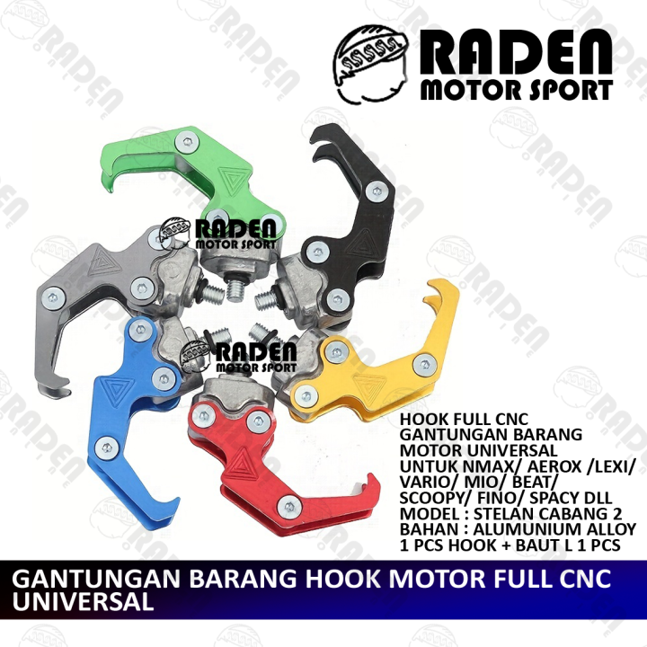 (BISA COD) GANTUNGAN BARANG MOTOR CANTOLAN BARANG MOTOR CNC MODEL CAKAR ...