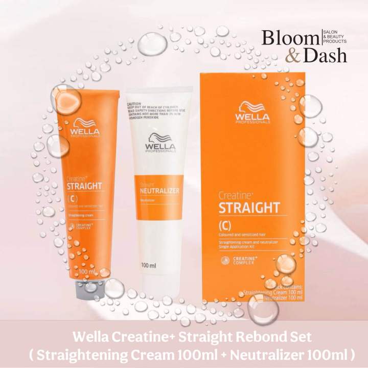 Wella Creatine+ Straight Rebond set ( Straightening Cream 100ml ...