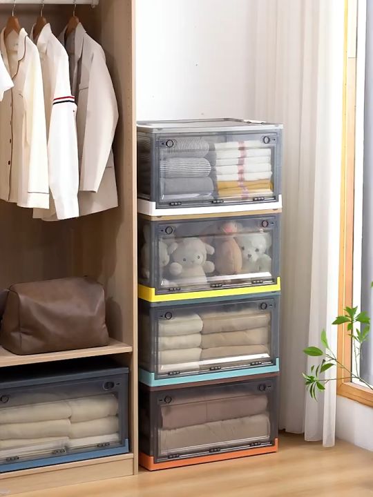 Portable Transparent Storage Box Foldable Multipurpose Household ...