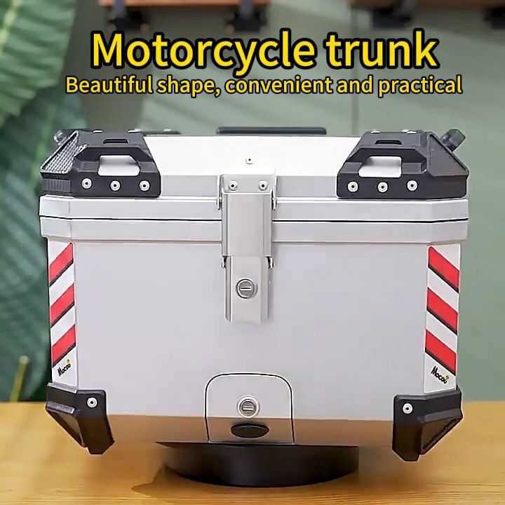 45L Box Motorcycle Top Box Aluminium Motorcycle Kotak Motosikal Peti ...