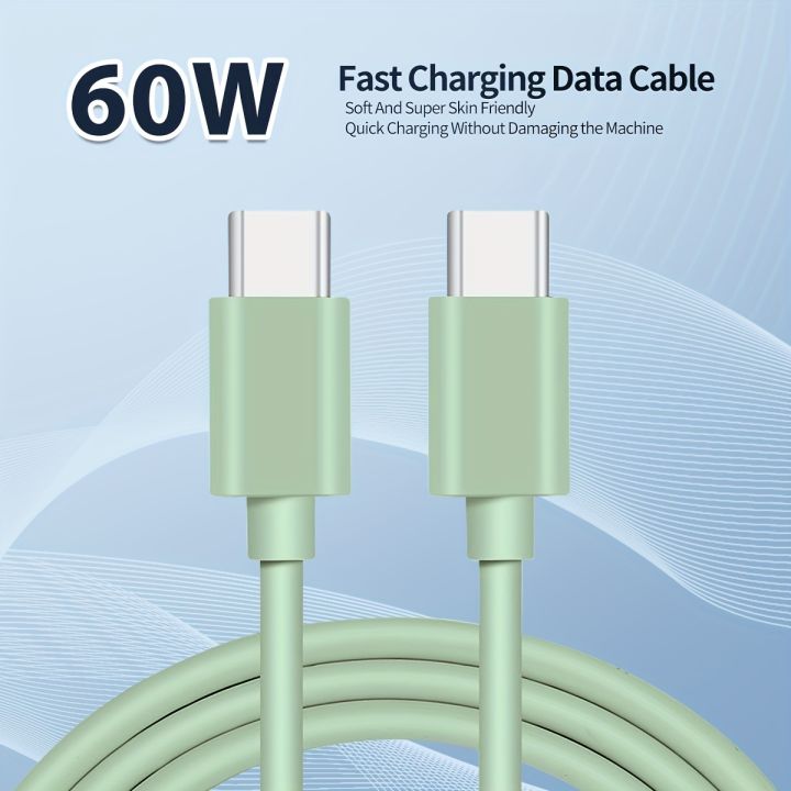 3M 60W PD USB C to USB Type C Cable Fast Charging Data Cable For Huawei Samsung Xiaomi Macbook ...