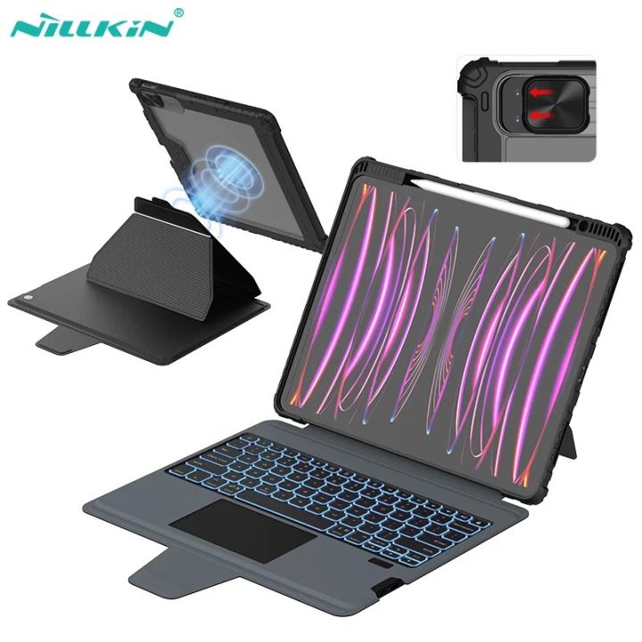 Nillkin Magnetic Magic Keyboard Case for iPad Pro 12.9 Inch 2022 for ...
