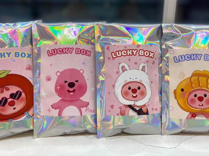 Túi quà tặng Loopy lucky Box, túi mù Blindbox đồ dùng học sinh ngẫu ...
