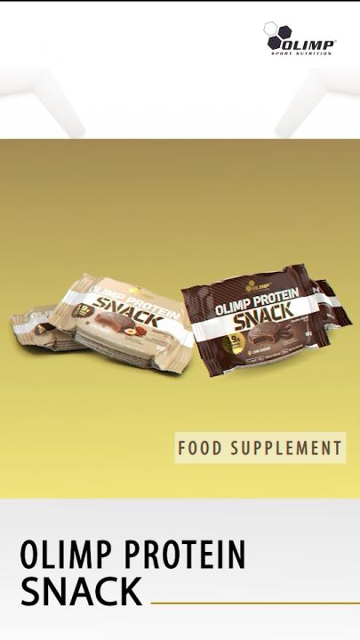 Olimp Protein Snack 60g. จำนวน 4ชิ้น หรือ 12ชิ้น(1Box) Protein Bar ...
