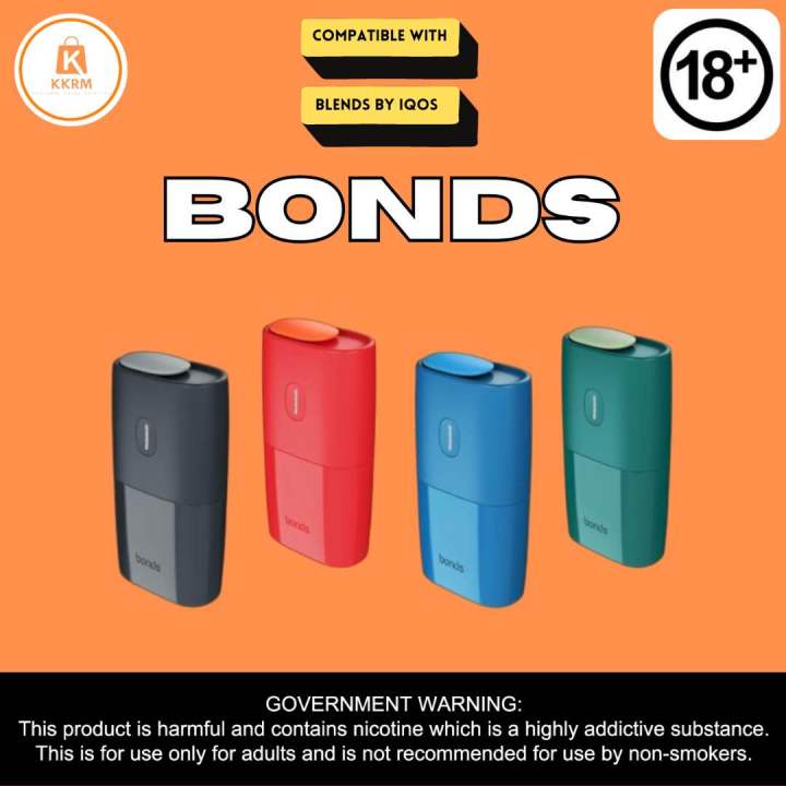 BONDS by IQOS with 3 packs of BLENDS Heat Not Burn Device (Smoke-Free ...