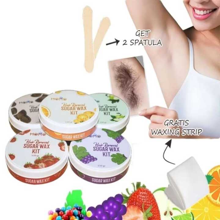 Sugar Wax, Waxing Kit Penghilang Bulu Rambut Ketiak, Kaki,Tangan, Hair Wax Varian Random ...