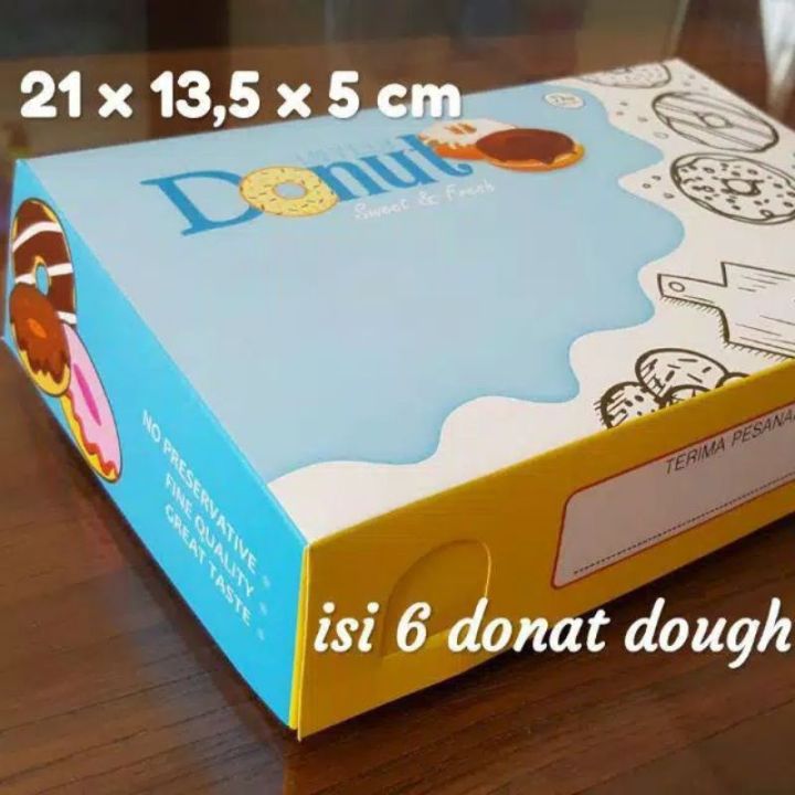Dus donat biru tanggung 10 lembar | Lazada Indonesia