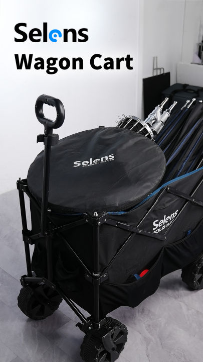 Selens Foldable Outdoor Tool Cart Multifunction Storage Box With 360 ...