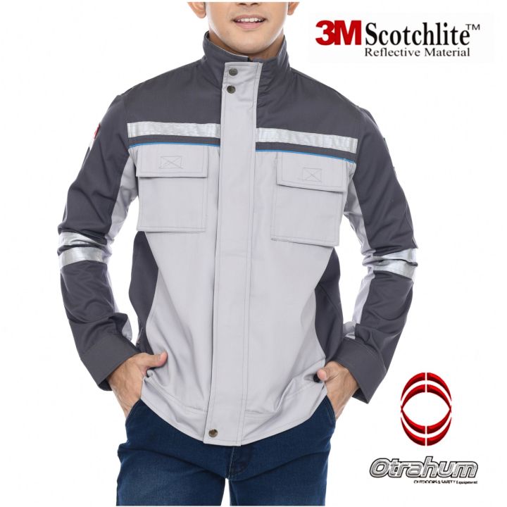 NEW Jaket Wearpack Safety OTRAHUM Model Semi Resleting Depan Front ...