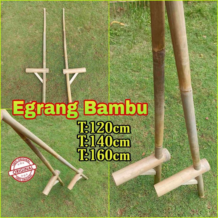 Egrang Bambu Mainan Tradisional Enggrang Tinggi 120cm-160cm | Lazada ...
