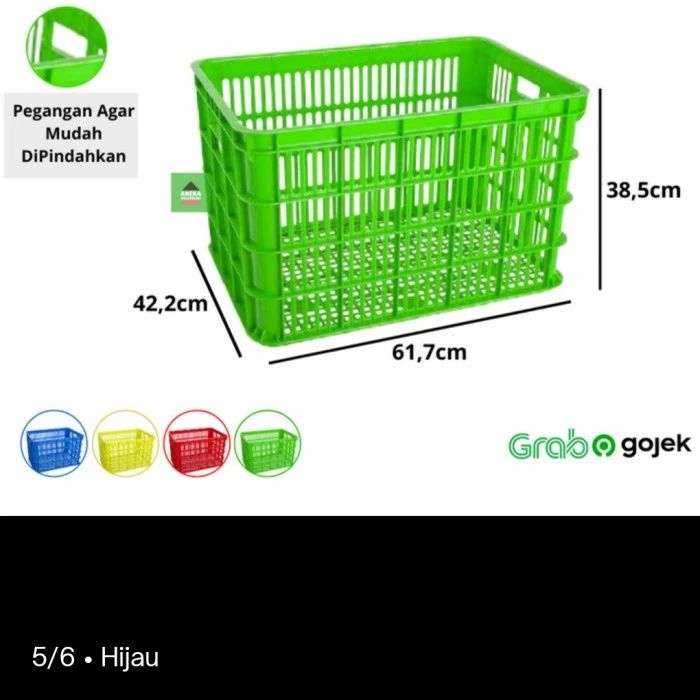 Storage Box Kontainer Barang Paket Perkakas Bolong Lubang Keranjang ...